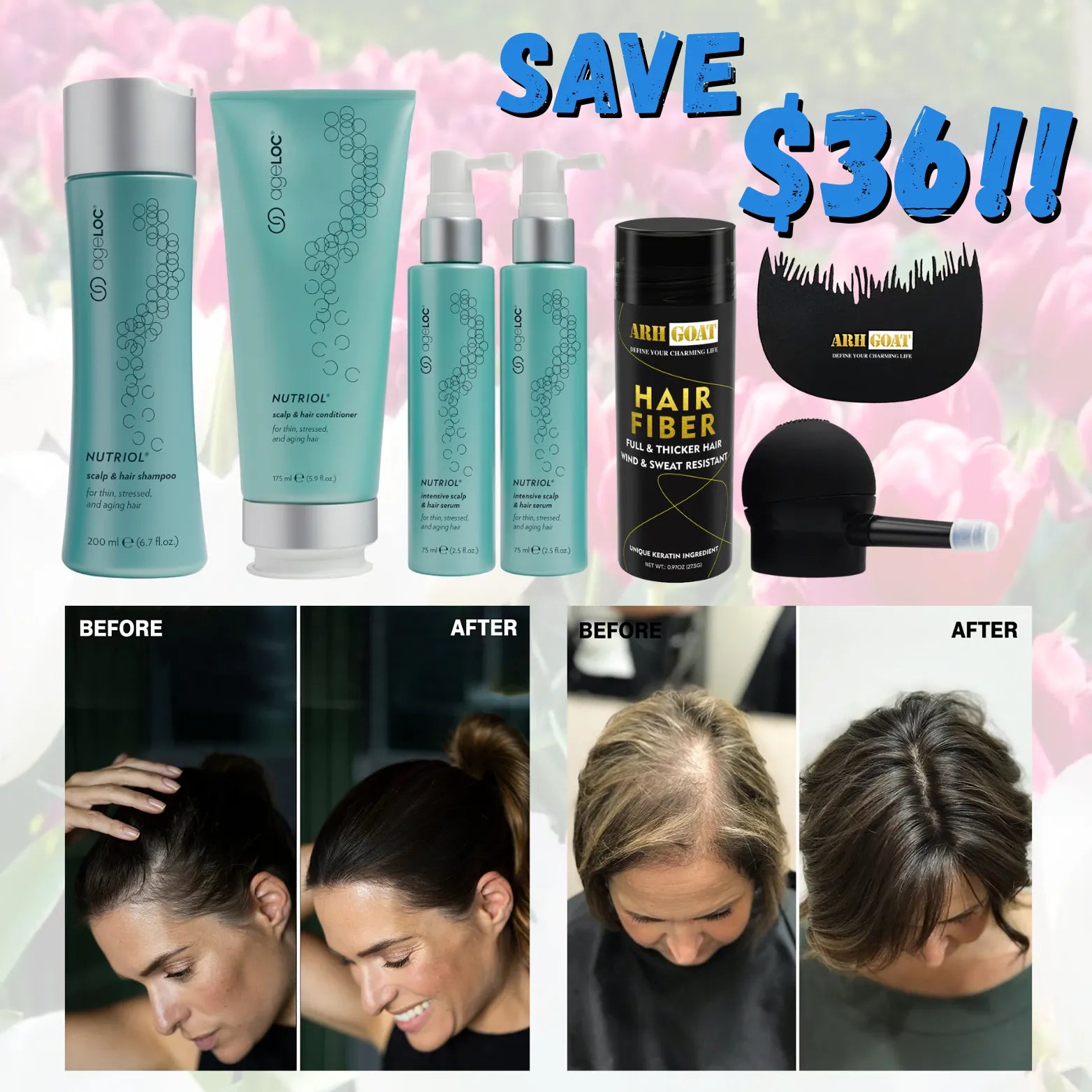 Hair Confidence Booster | Instant Coverage & Long-Term Care – 360 Wellness DNA